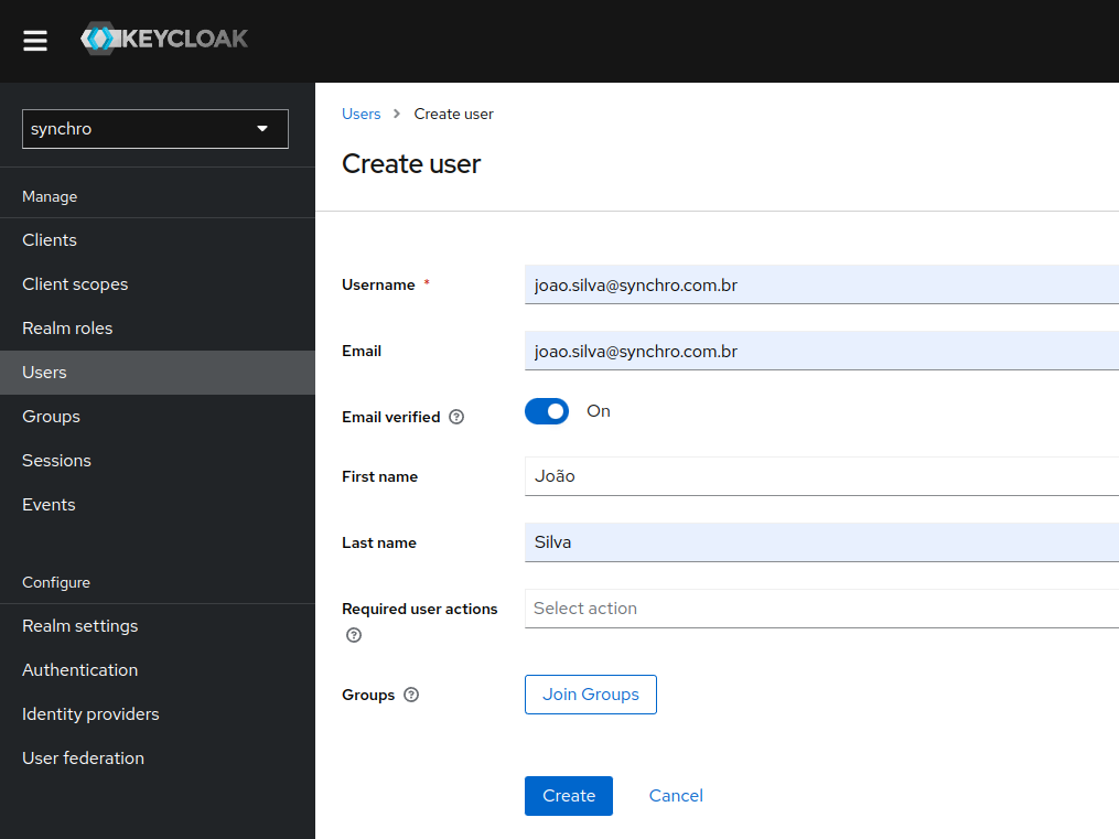 User - Synchro Foundation